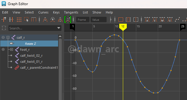 [Maya]Keyframe 01 - Graph Editor